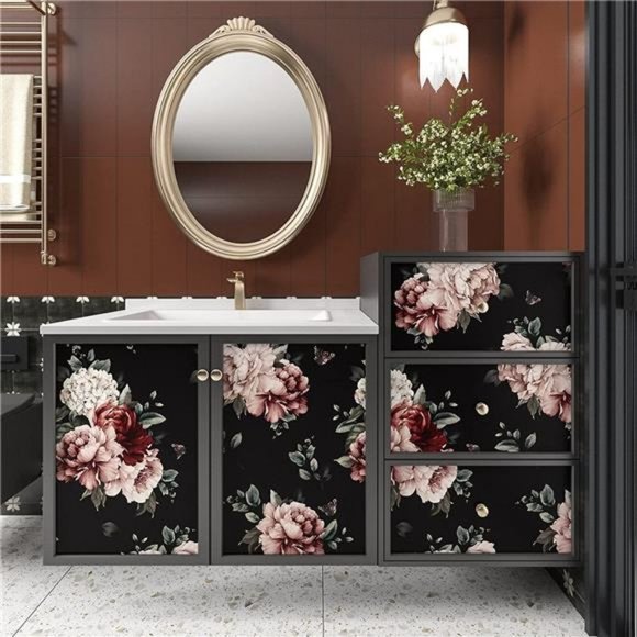 Wall Decor | Vintage Boho Floral Peel And Stick Wallpaper Roses Floral Wallpaper 175 X787 | Poshmark